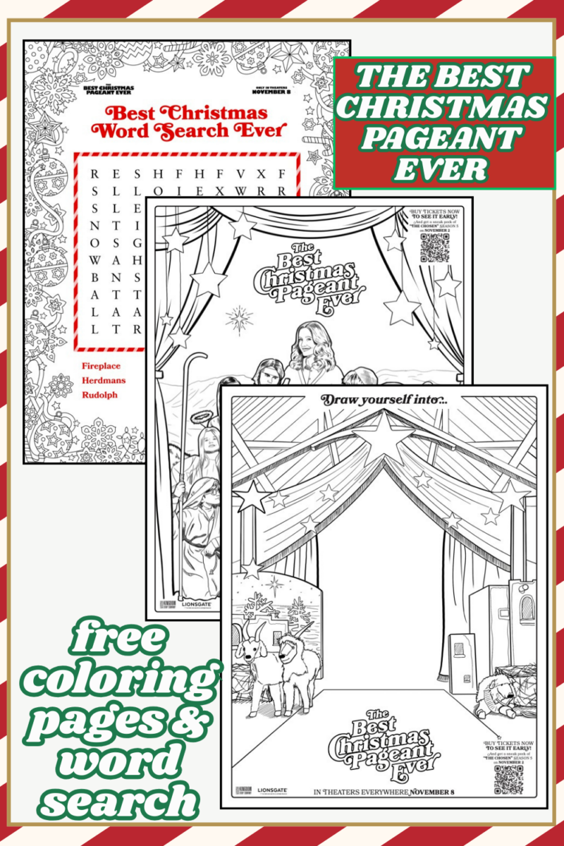 The Best Christmas Pageant Ever Coloring Page - A Sparkle of Genius