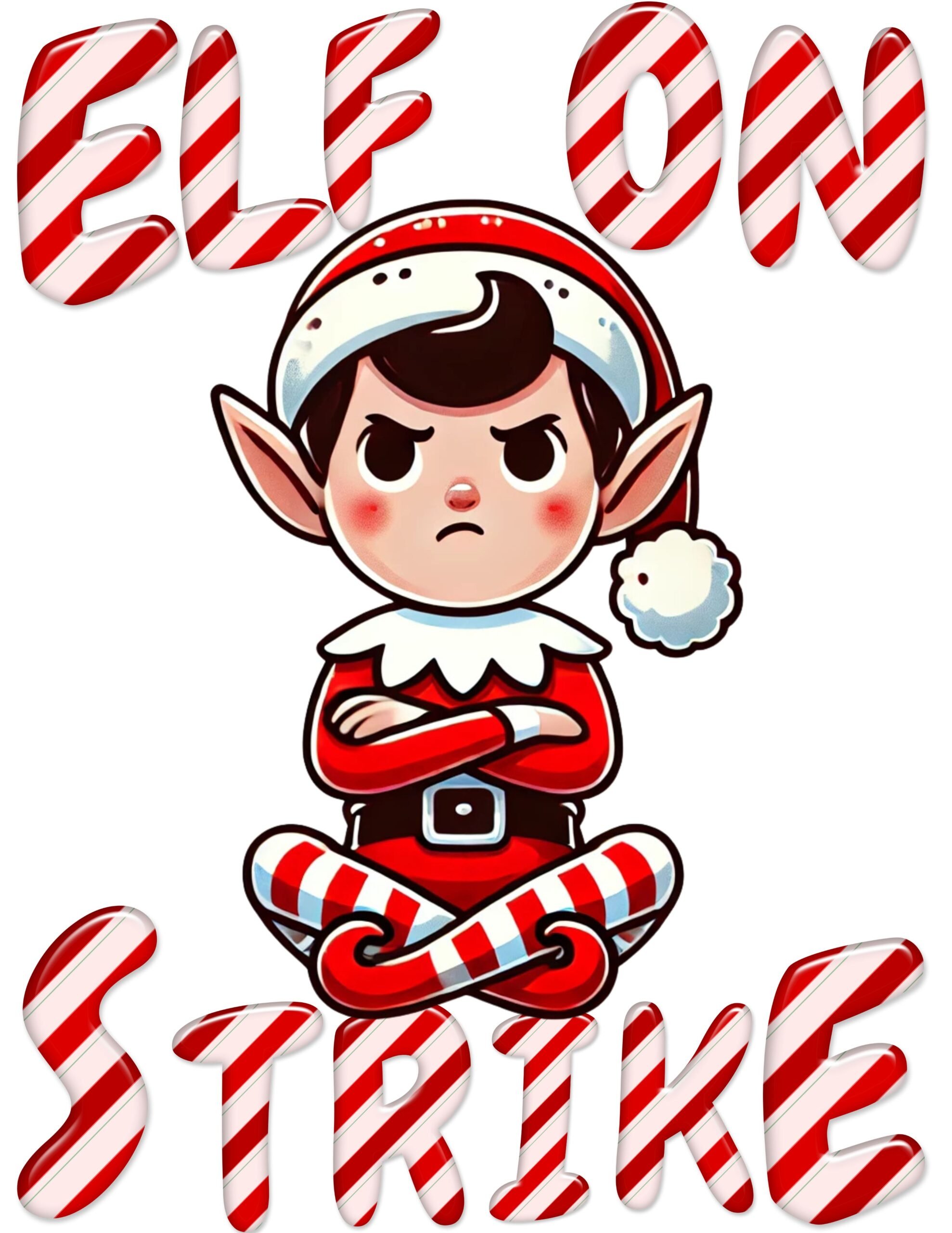 Bad Behavior Elf on Strike Printable - A Sparkle of Genius