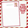 Printable Blank Letter from Elf (Free Printables) - A Sparkle of Genius