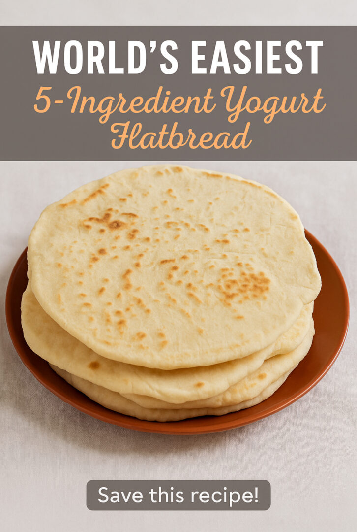 Easy Yogurt Flatbread Recipe -Quick No Yeast Flatbreads - A Sparkle of Genius